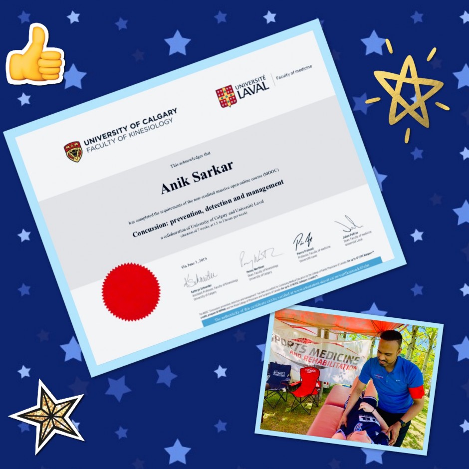 Physio Anik - enhanced concussion training! | Sports Medicine ...